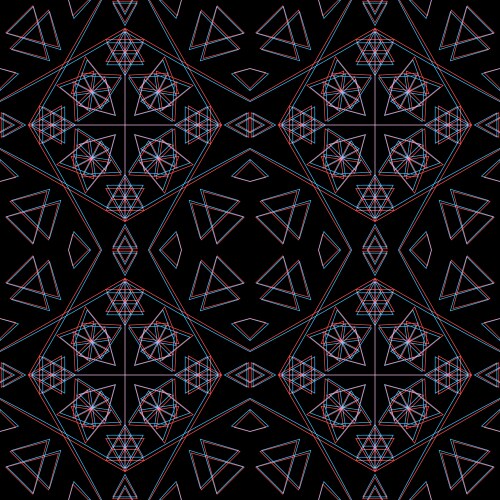Sacred geometry intricate structure line art Vector Image