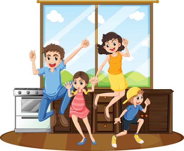 A cute student going home from school Royalty Free Vector