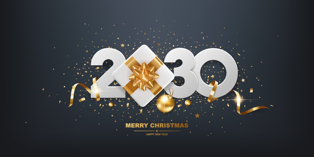 Happy new year 2024 golden shimmering loading bar Vector Image