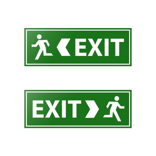 Emergency Exit Logos Vector Images (over 870)