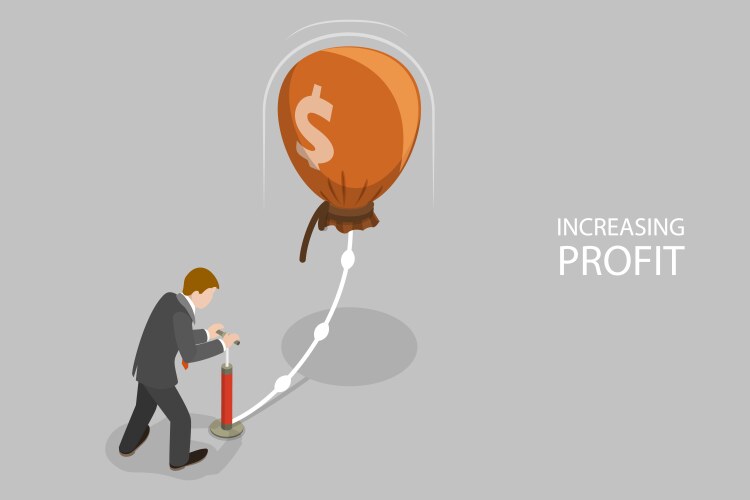 Inflation process Royalty Free Vector Image - VectorStock