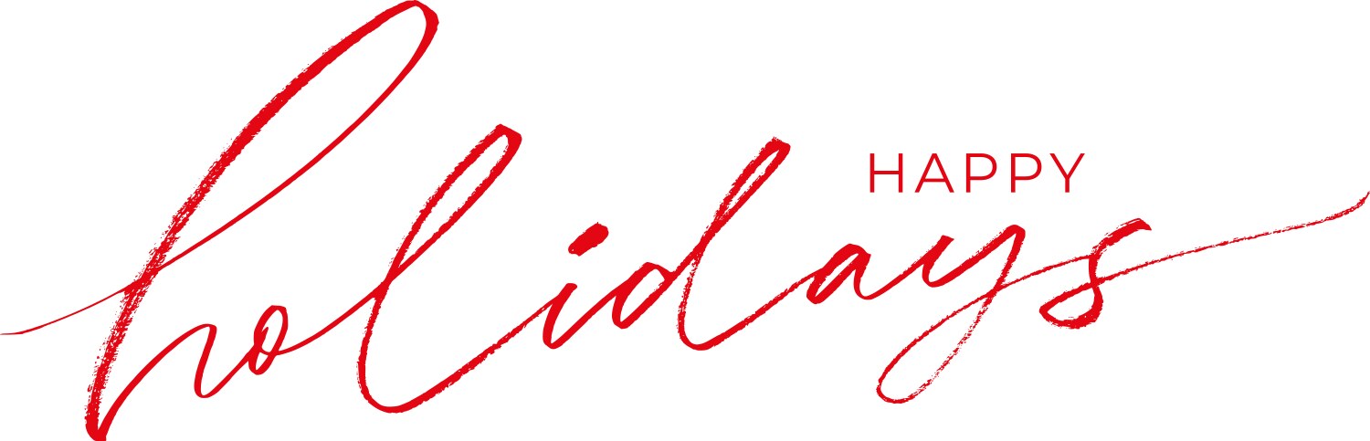 Cursive Happy Holidays Calligraphy Vector Images (over 2,200)
