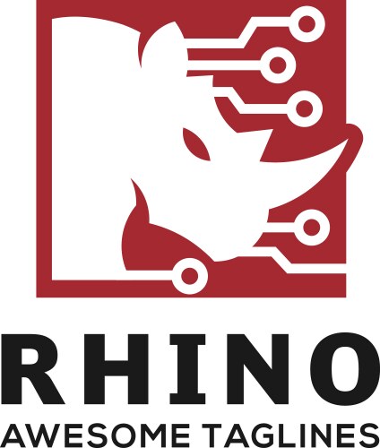 Rhino logo Vector Images & Graphics for Commercial Use | VectorStock