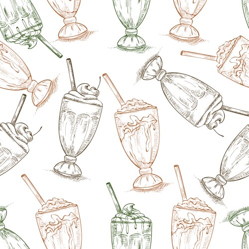 Chocolate seamless pattern Royalty Free Vector Image