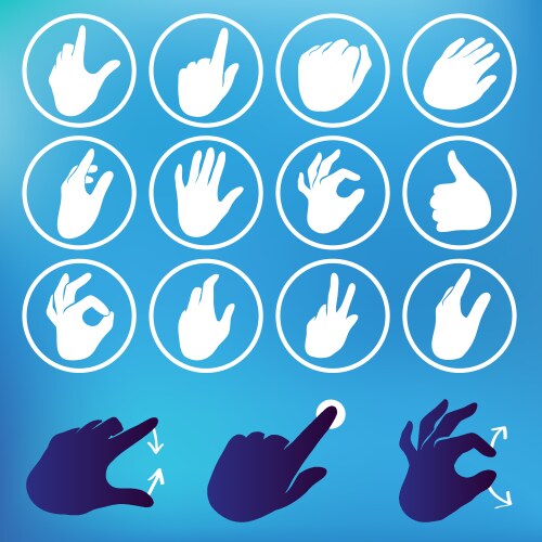 Counting hand Royalty Free Vector Image - VectorStock