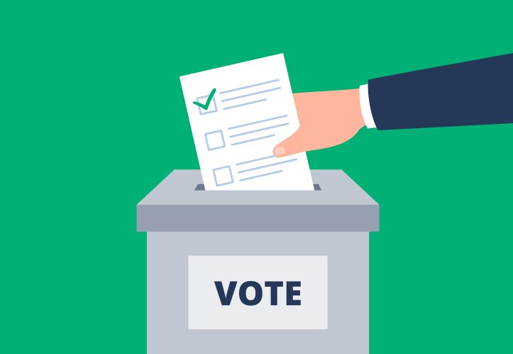 Against Vote Concept Royalty Free Vector Image