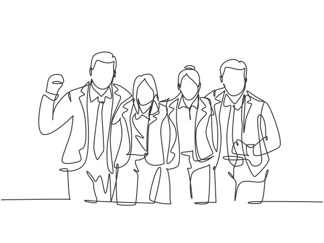 Continuous Line Drawing Friends Vector Images (over 2,200)