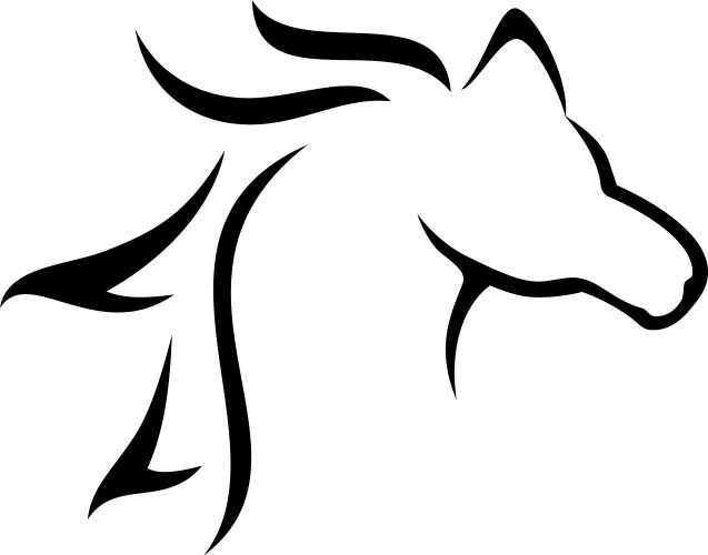 Abstract Horse Outline Vector Images (over 5,000)