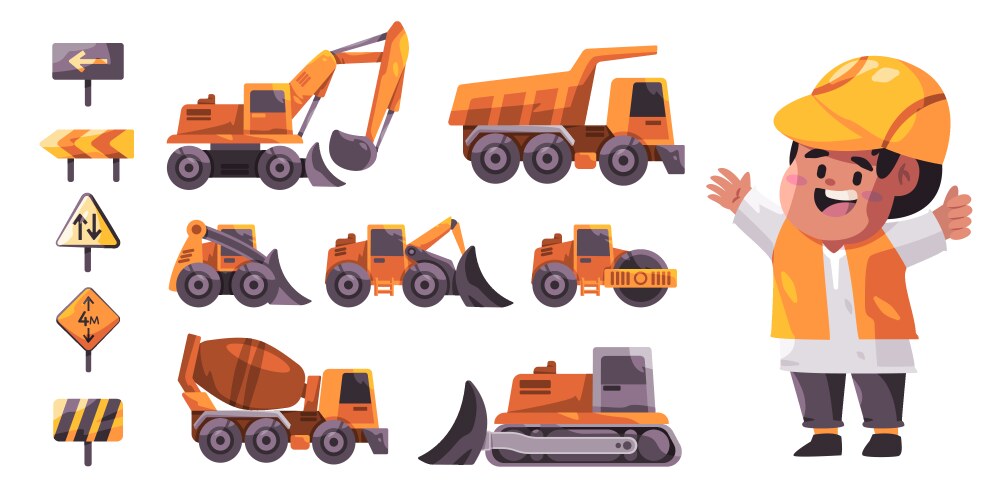 Cartoon man builder Royalty Free Vector Image - VectorStock