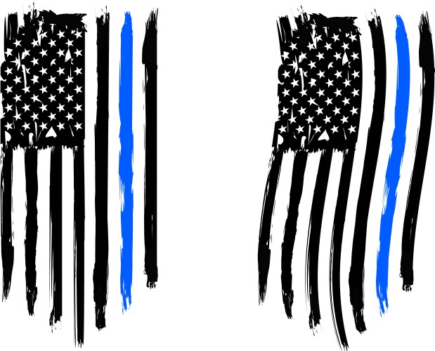 Thin Blue Line Flag Vector Images (over 1,600)