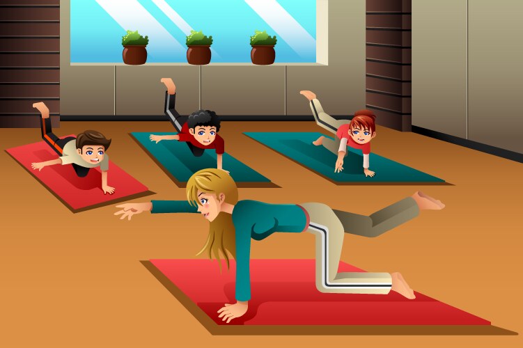Yoga Clipart Kids Vector Images (over 570)