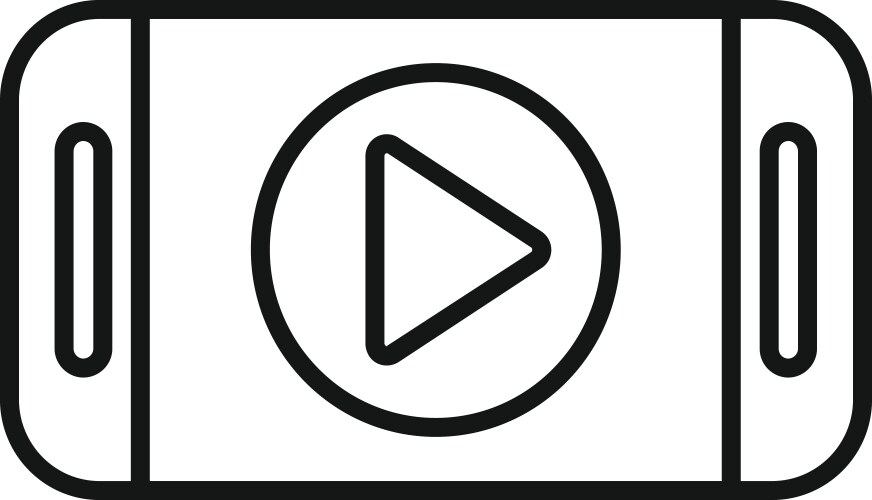 Modern video player interface outline Royalty Free Vector Modern video player interface outline Royalty Free Vector