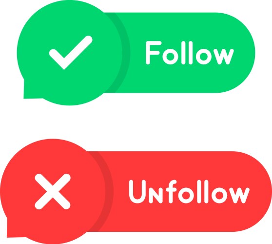 Follow icon Royalty Free Vector Image - VectorStock