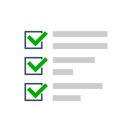 Checklist certificate and teacher line icons pack Vector Image