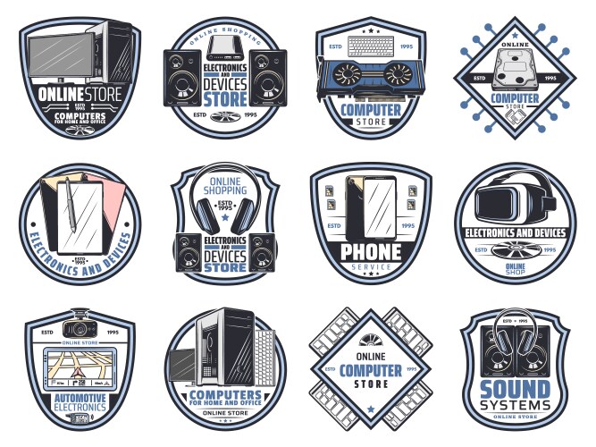 Electronic Shop Logo Vector Images (over 7,400)