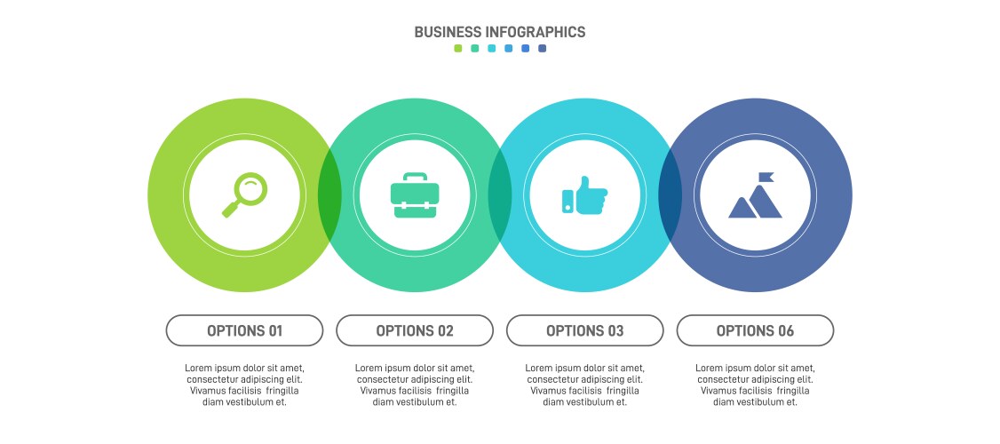 Horizontal progress bar featuring 4 arrow-shaped Vector Image