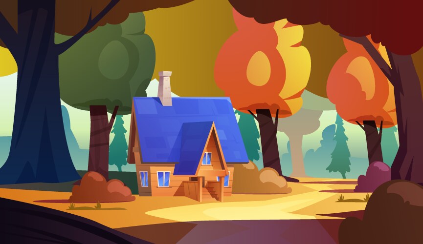 Wooden House in Forest Vector Images (over 6,500)