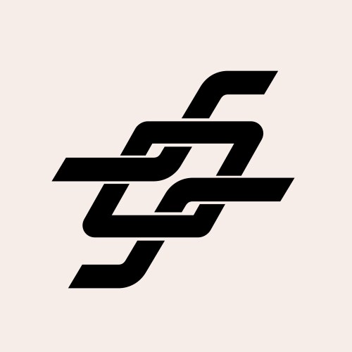 Sos letter monogram logo design Royalty Free Vector Image