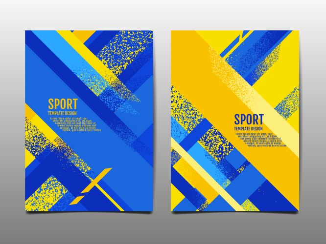 Sport design layout template Royalty Free Vector Image