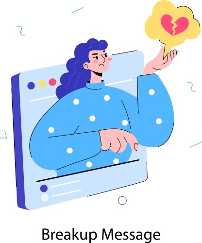 Breakup Royalty Free Vector Image - VectorStock