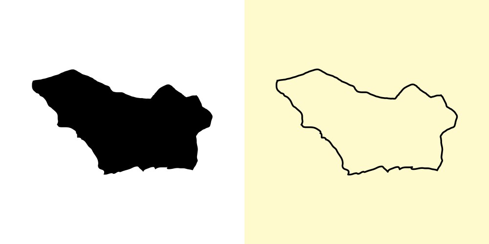 Albay map philippines asia filled and outline Vector Image