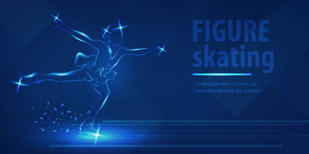 Dancing neon stick figure Royalty Free Vector Image