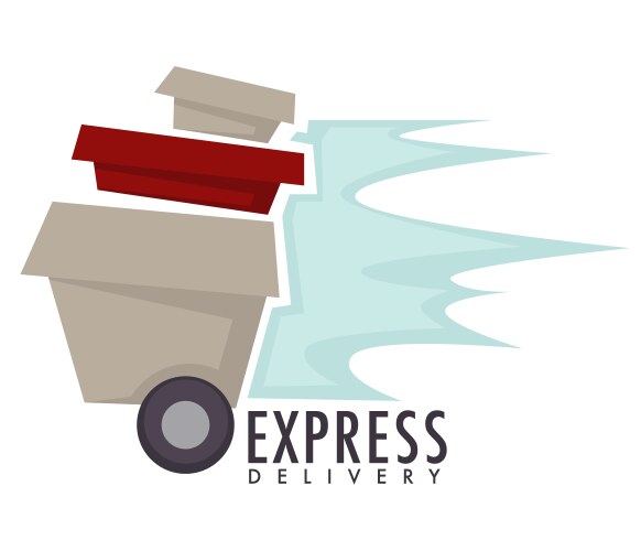Express delivery symbols Royalty Free Vector Image