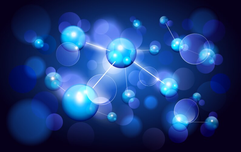 Molecules background Royalty Free Vector Image