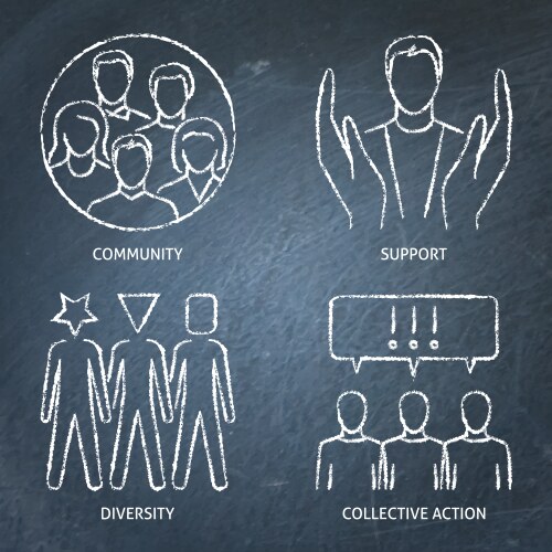 Community Icon Set Vector Images (over 670,000)