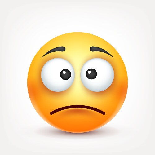 What is wrong emoticon Royalty Free Vector Image