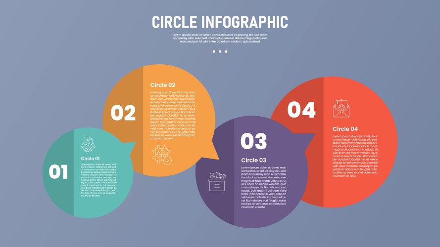 6 point circle infographic stage or step template Vector Image