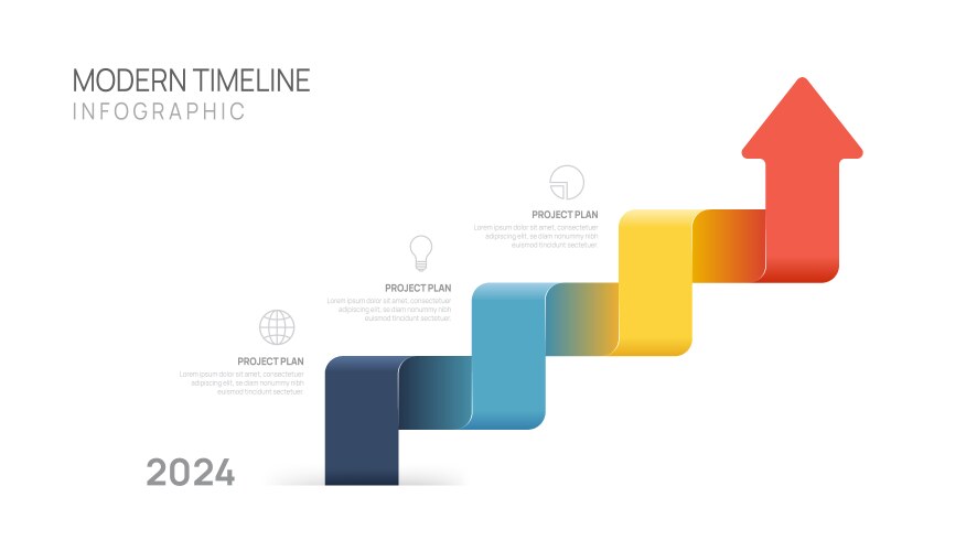 Infographic arrow diagram chart Royalty Free Vector Image