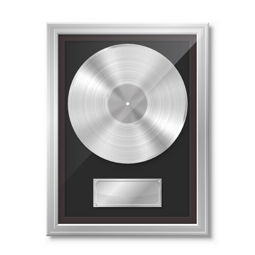 Platinum disc Royalty Free Vector Image - VectorStock