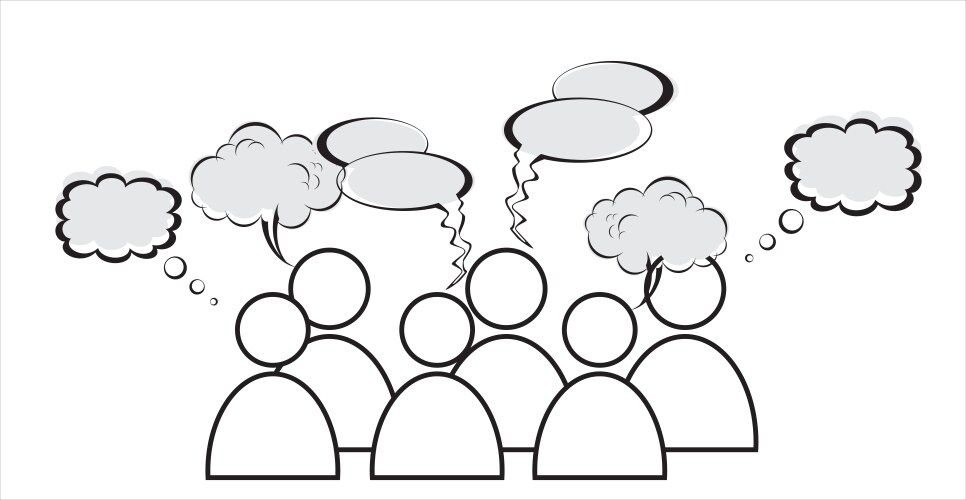 Cartoon Discussion Group Vector Images (over 12,000)