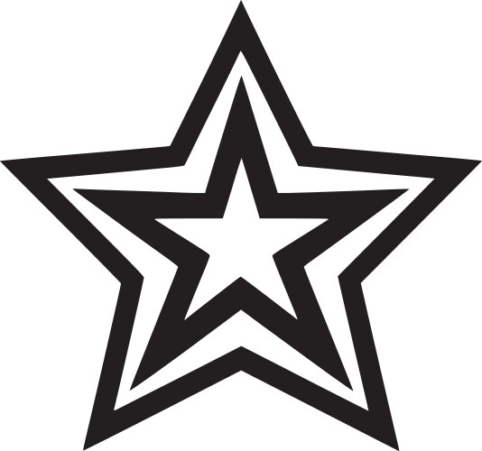 Star basic element icon Royalty Free Vector Image