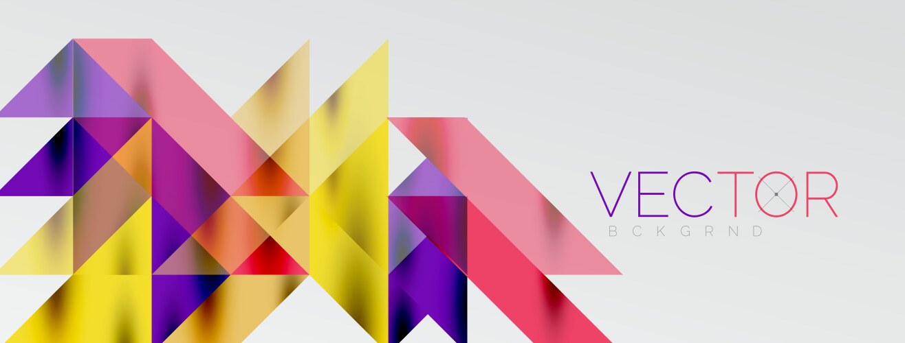 Tech minimal overlapping triangle shapes elements Vector Image