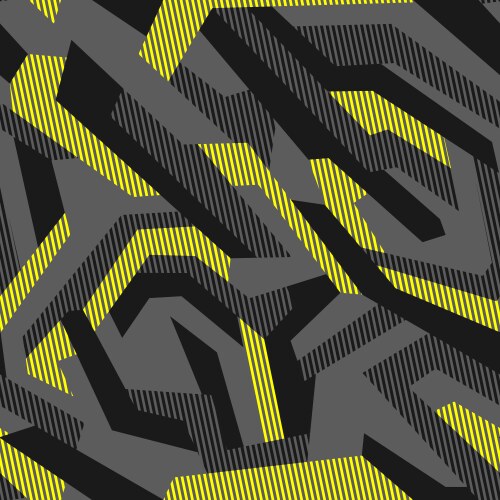 Abstract geometric racing camo seamless pattern Vector Image