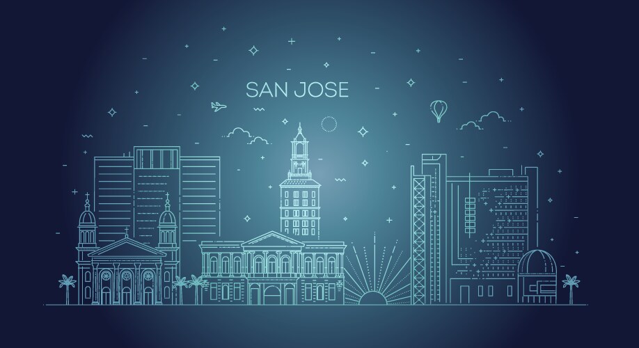 San Jose Skyline Vector Images (over 200)