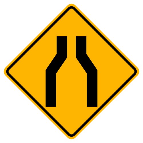 Detour sign Royalty Free Vector Image - VectorStock