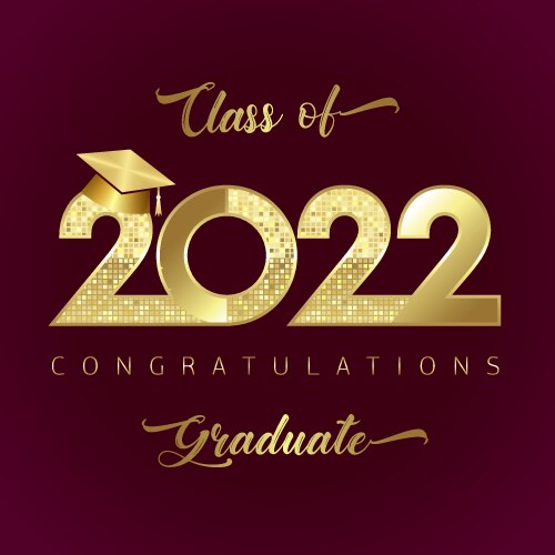 2022 graduates awards Royalty Free Vector Image