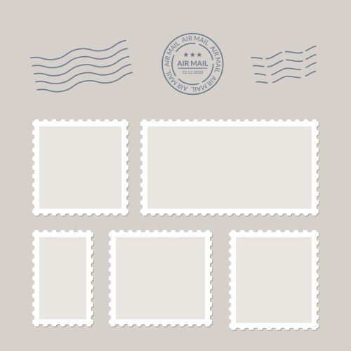 Postage Stamp Edge Border Vector Images (over 880)