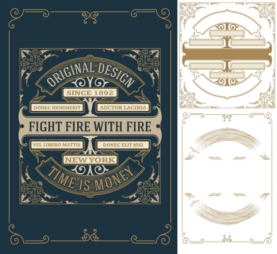 Western card with vintage style Royalty Free Vector Image