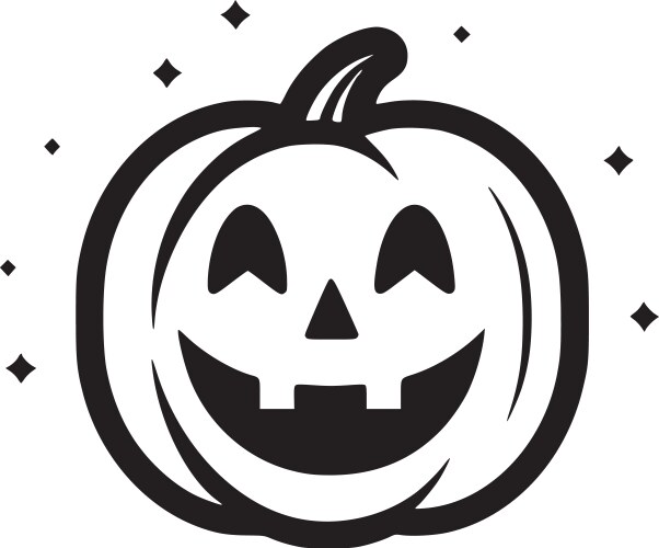 Halloween - black and white Royalty Free Vector Image