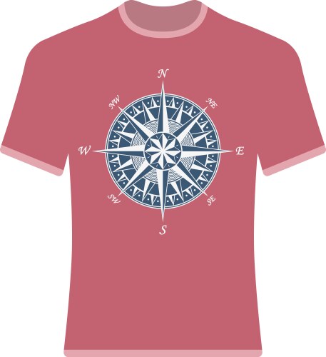 Vegvisir magic navigation compass ancient sign Vector Image