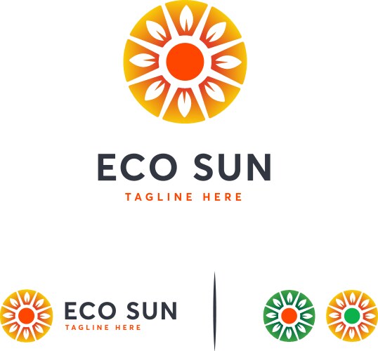 Sun corn logo Royalty Free Vector Image - VectorStock