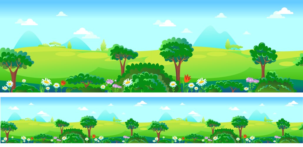 Seamless Landscape Background Vector Images (over 18,000)
