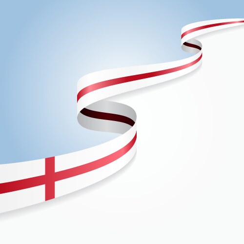 English flag wavy abstract background Royalty Free Vector