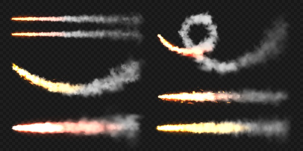 Fire flame realistic borders Royalty Free Vector Image