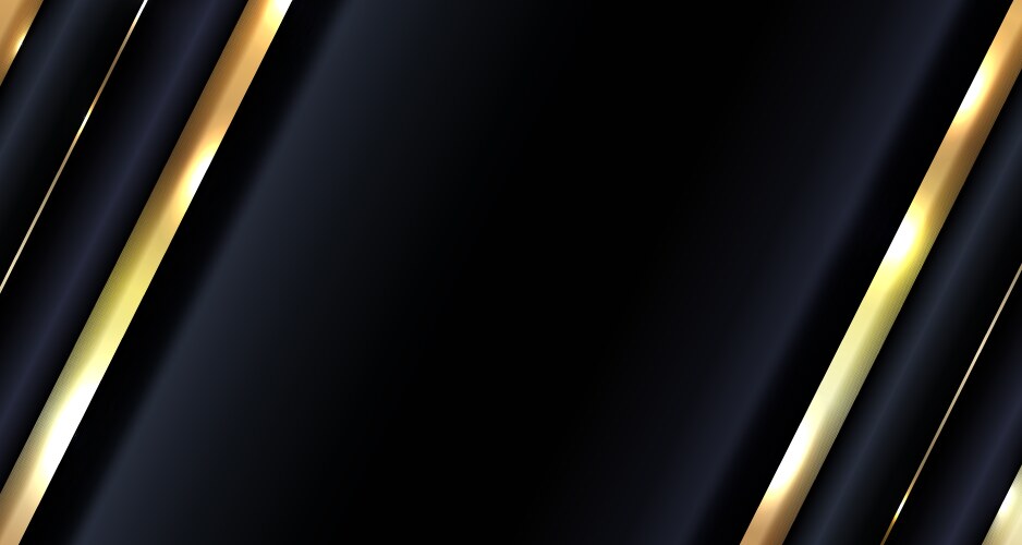 Color abstract geometric banner with gold shapes Vector Image