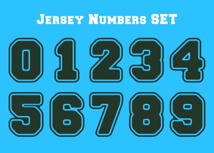 Jersey Number Vector Images (over 7,300)